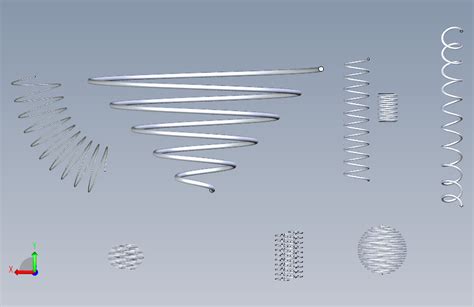 各种弹簧合集三维模型 Parasolid 模型图纸下载 懒石网