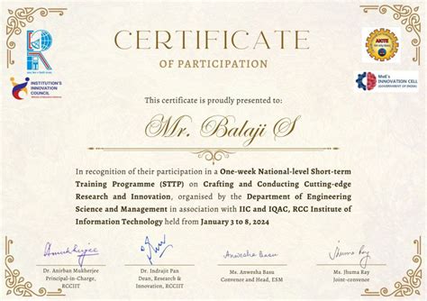 Balaji Subramanian On Linkedin Successfully Completed One Week Sttp Course 👍