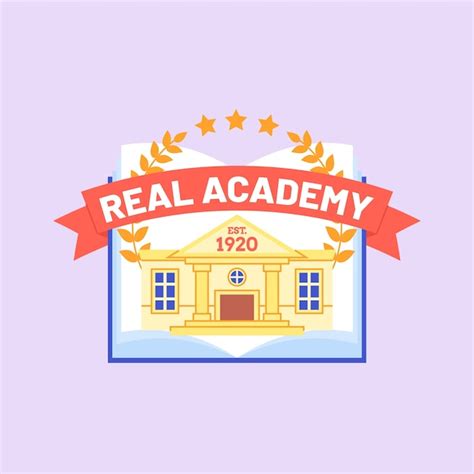 Premium Vector Flat Academy Logo Template