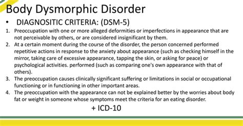 Psychopathology Of Ocd And Bdd Pptx