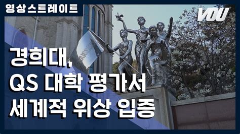 [보도] 영상 스트레이트 경희대 Qs 대학 평가서 세계적 위상 입증 Youtube