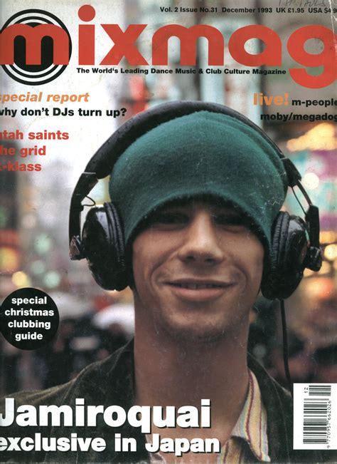 Mixmag Magazine Issue 31 Dec 1993 Jamiroquai Driver Film Jay Kay Acid Jazz Colouring Pics