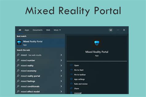 Mixed Reality Portal How To Uninstall Mixed Reality Portal Windows