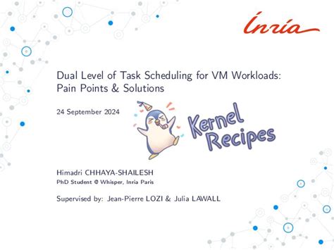 Dual Level Of Task Scheduling For Vm Workloads Speaker Deck