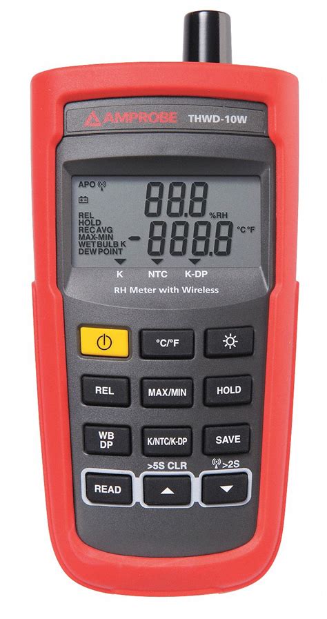 AMPROBE Temperature Humidity Meter NZG THWD W Grainger