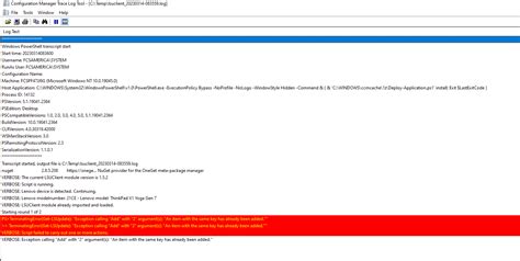 Get Lsupdate Error An Item With The Same Key Has Already Been Added · Issue 76 · Jantari
