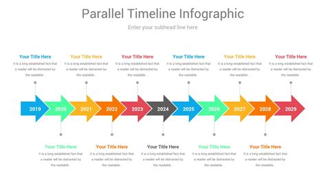 Parallel Timeline PowerPoint Infographic CiloArt