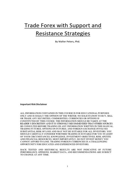 Ctrader Forex With Support And Resistance Strategies Pdf Foreign