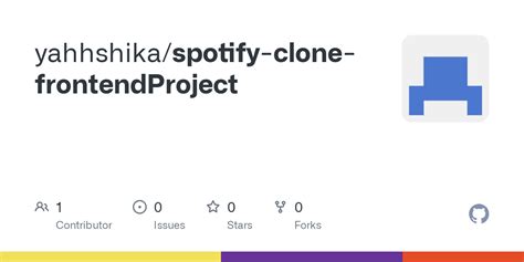github yahhshika spotify clone frontendproject