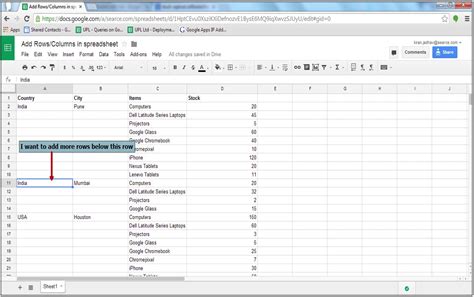 Workflow Template Google Sheets