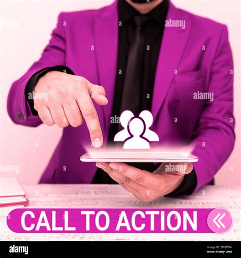 Inspiration Showing Sign Call To Action Concept Meaning Encourage
