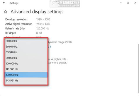 How To Change Dynamic Refresh Rate DDR In Windows 10 11 MajorGeeks