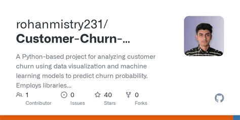 Github Rohanmistry231 Customer Churn Analysis And Classification A Python Based Project For