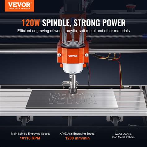 Vevor Cnc Router Machine 120w 3 Axis Grbl Control Wood Engraving Milling Machine Vevor Au