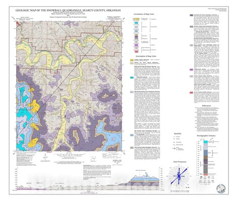 Map Geologic Map Of The Snowball Quadrangle Searcy County Arkansas