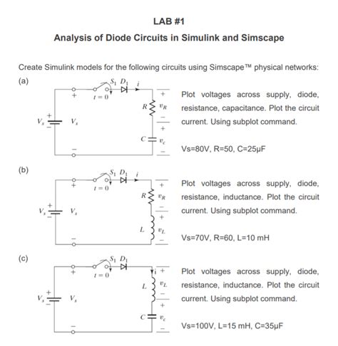 Solved LAB Analysis Of Diode Circuits In Simulink And Chegg