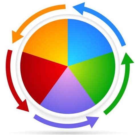 Circular Chart With Arrow Vector Free Download