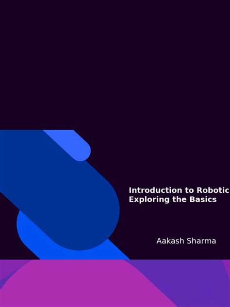 Introduction To Robotics Pdf Robotics Robot