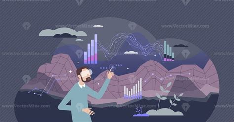 Data Visualization And Information Representation Graph Tiny Person Concept Vectormine