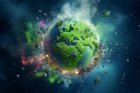 Premium Photo Ozone Layer Awareness With Planet Earth