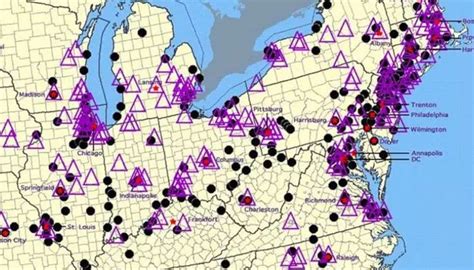 United States Nuclear Targets Map