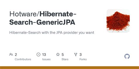 Github Hotware Hibernate Search Genericjpa Hibernate Search With The