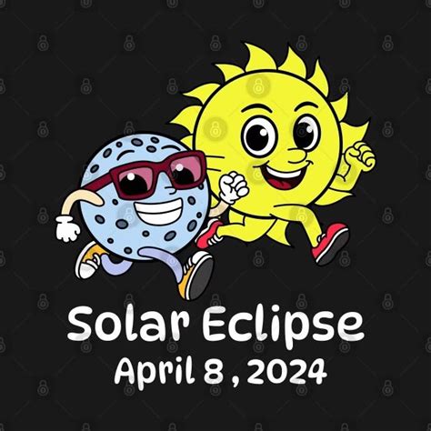 Sun Flees Moon Funny Total Solar Eclipse 2024 Eclipse T Shirt