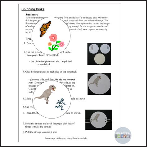 STEM Activities Light Activity Spinning Disk Made By Teachers