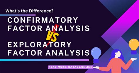 Confirmatory Factor Analysis Vs Exploratory Factor Analysis Whats The