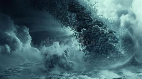 binary code tornado chaos in digital environments stock image image of vulnerability world