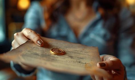 Premium Photo A Person Is Touching A Gold Coin On A Blue Cloth
