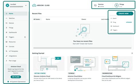 Cloud Sidebar Menu