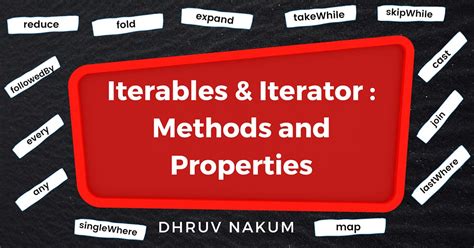 Iterable And Iterator In Flutter And Dart