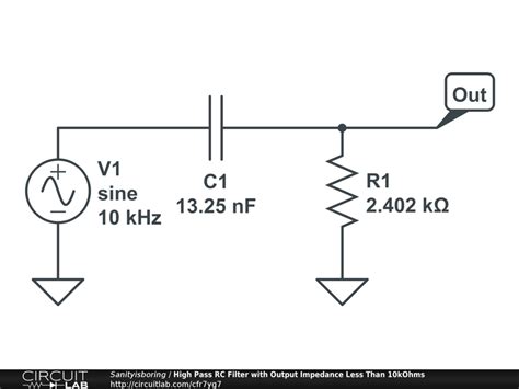 passive high pass filter circuit diagram circuit diagram