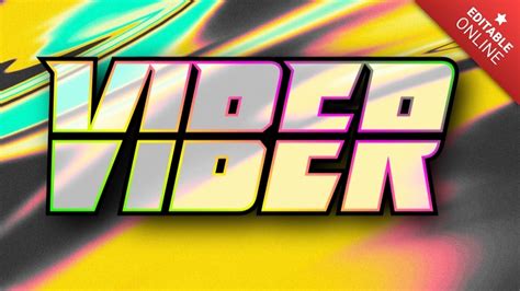 Viber Chroma Text Effect Generator