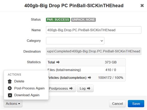 Feature Suggestion More Download Management Options For Par File Management Issue 820