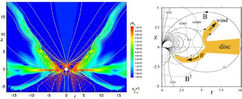 Left Panel A Density Slice And Sample Field Lines Show The Result Of Download Scientific