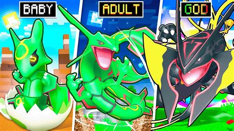 Upgrading Rayquaza To God Rayquaza In Minecraft Pixelmon Minecraft