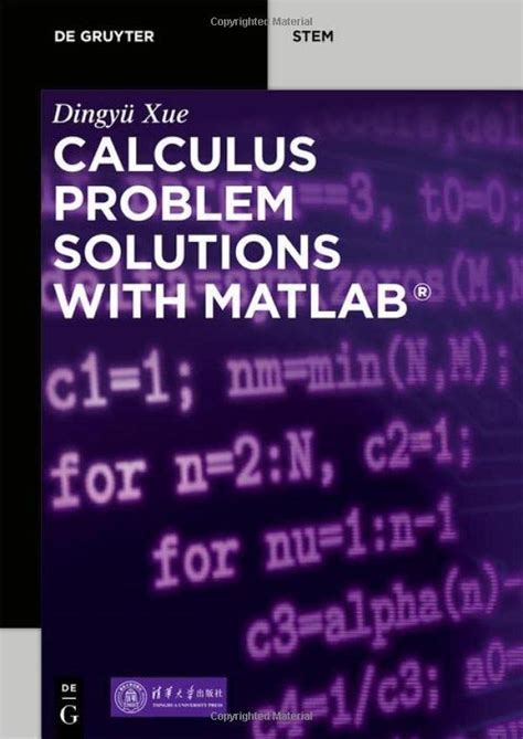 Calculus Problem Solutions With Matlab Let Me Read