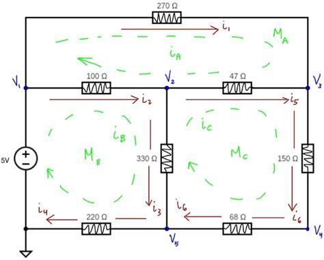 Solved Calculate The Voltages At Each Node Labelled Using Node Voltage