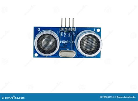 Ultra Sonic Sensor On A White Background Stock Image Cartoondealer
