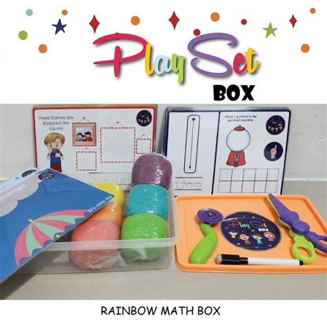 Jual Mainan Playset Edukasi Number Angka Bentuk Shape Rainbow Playdough Montesori Sensori