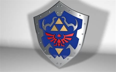 Zelda Hylian Shield Free 3d Model 3ds Obj Dae C4d Free3d