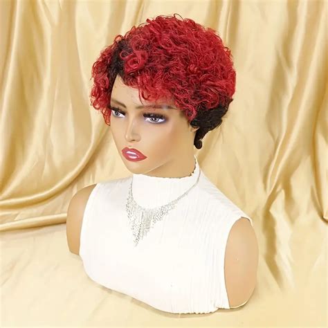 Short Curly Wigs Cut Human Hair Wig Women Brazilian Temu Ireland