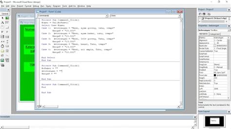 Penggunaan Select Case Pada Vb6