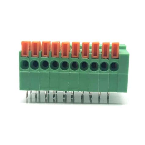 141r 2 54mm Pitch Pcb Spring Clamp Terminal Block Manufacturer