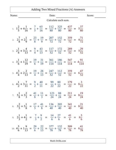 adding two mixed fractions with unlike denominators mixed fractions