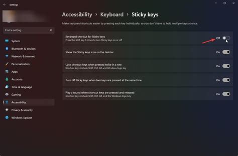 How To Turn Off Sticky Keys In Windows 11