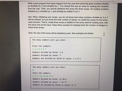 Solved Write A Java Program That Reads Integers From The Chegg