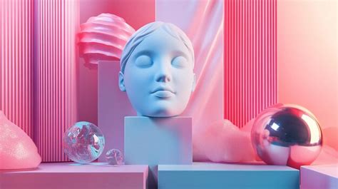 Web Design For An Artist Ux Ui 3d Objects Gradients Premium Ai